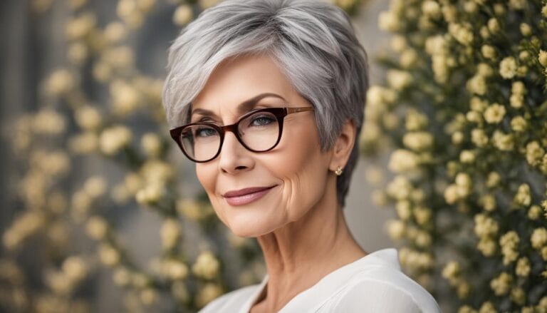 Flotte Kurzhaarfrisuren ab 60 mit Brille - liveleben